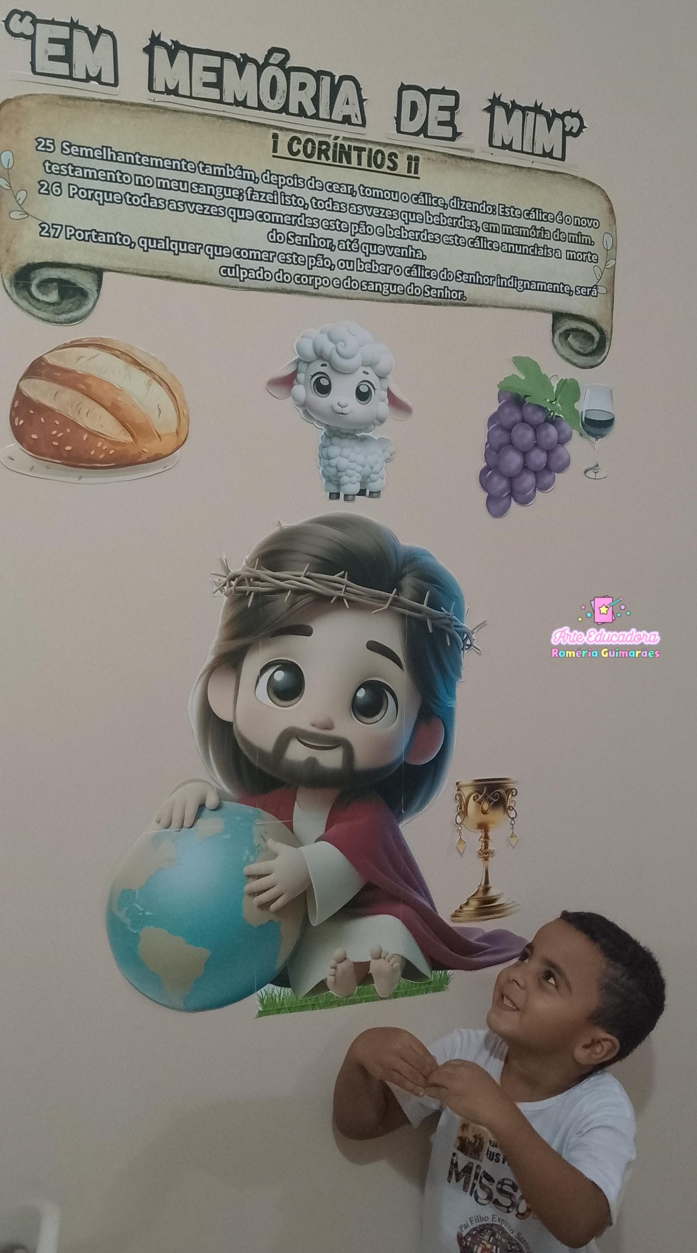 PAINEL DE PAREDE *”EM MEMÓRIA DE MIM” 🌸🌷 – Pro Roméria educadora